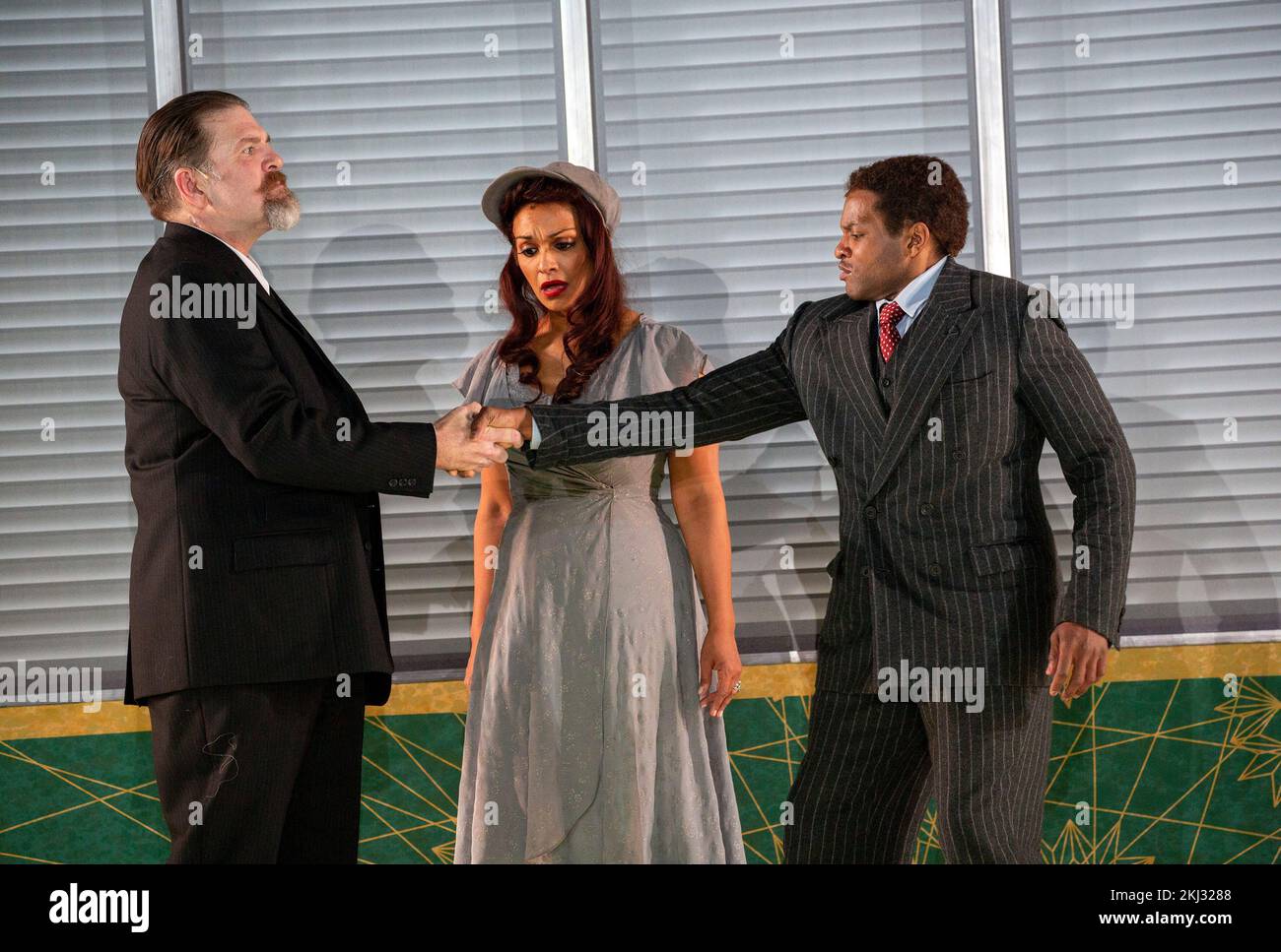 l-r: Michael Mayes (Mr Potter), Danielle de Niese (Clara), Frederick ...
