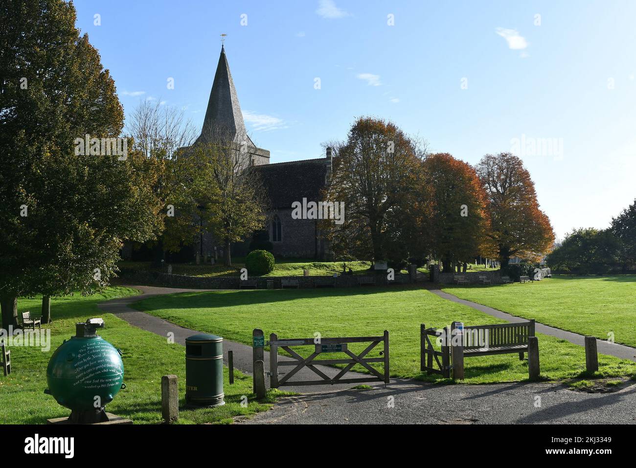 St Andrew Parish Church Alfriston uk Stock Photo - Alamy