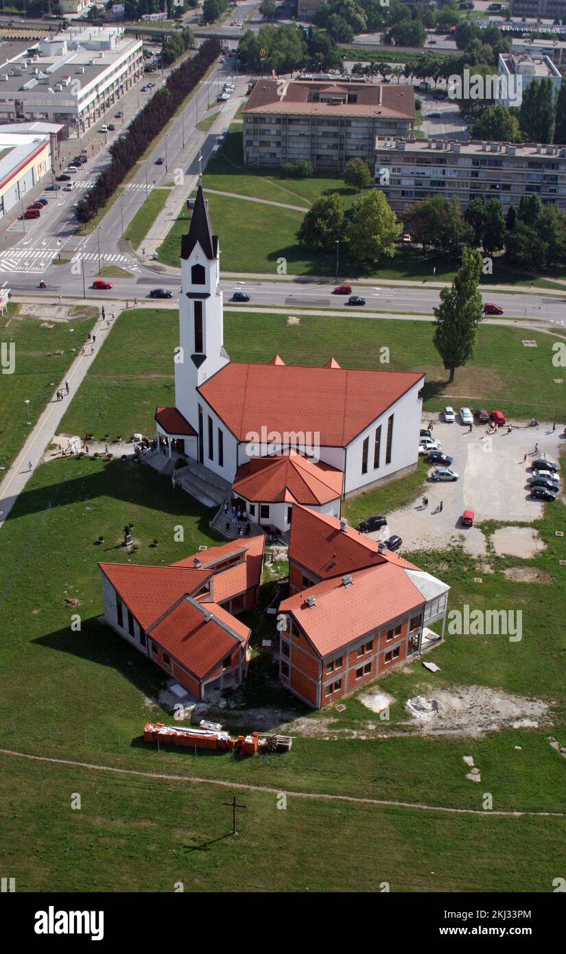 Parish Church of the Sacred Heart of Jesus in Karlovac, Croatia Stock ...