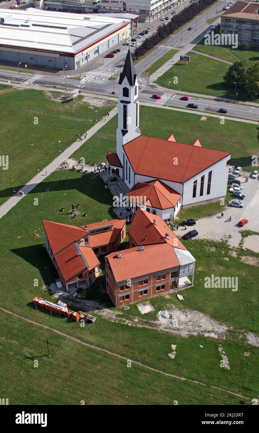 Parish Church of the Sacred Heart of Jesus in Karlovac, Croatia Stock ...