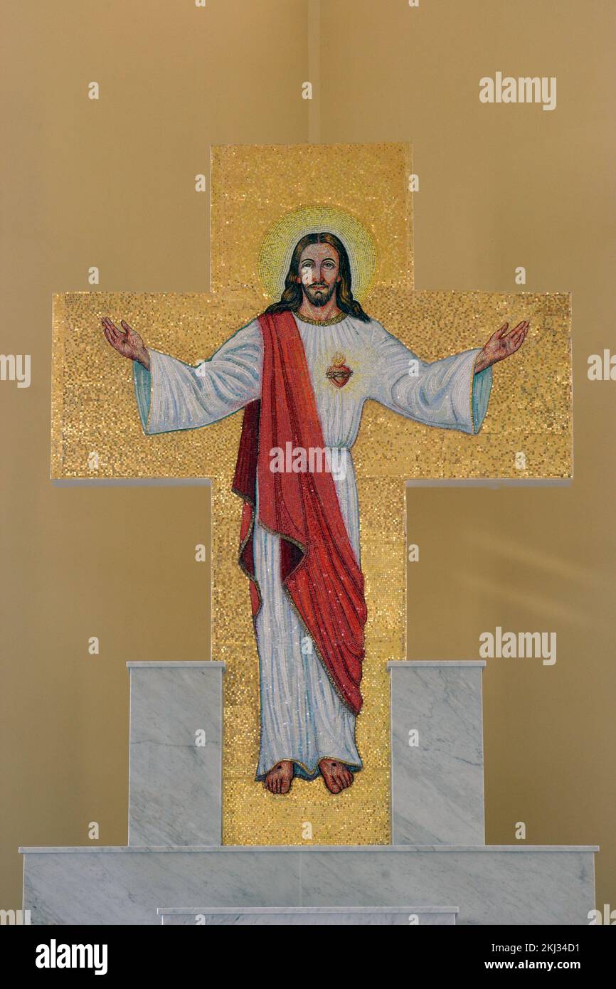 Main altar church sacred heart hi-res stock photography and images - Alamy
