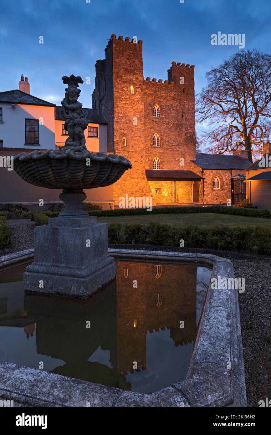 Ireland, County Kildare,Straffan, Barberstown Castle, exterior Stock ...