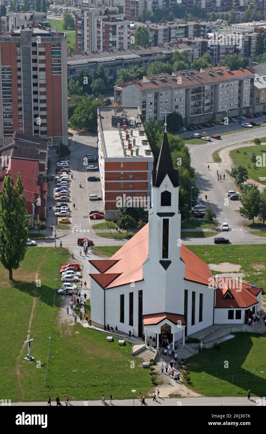 Parish Church of the Sacred Heart of Jesus in Karlovac, Croatia Stock ...