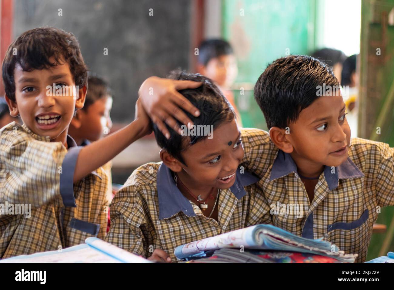 school Students studying in classroom Stock Photo - Alamy