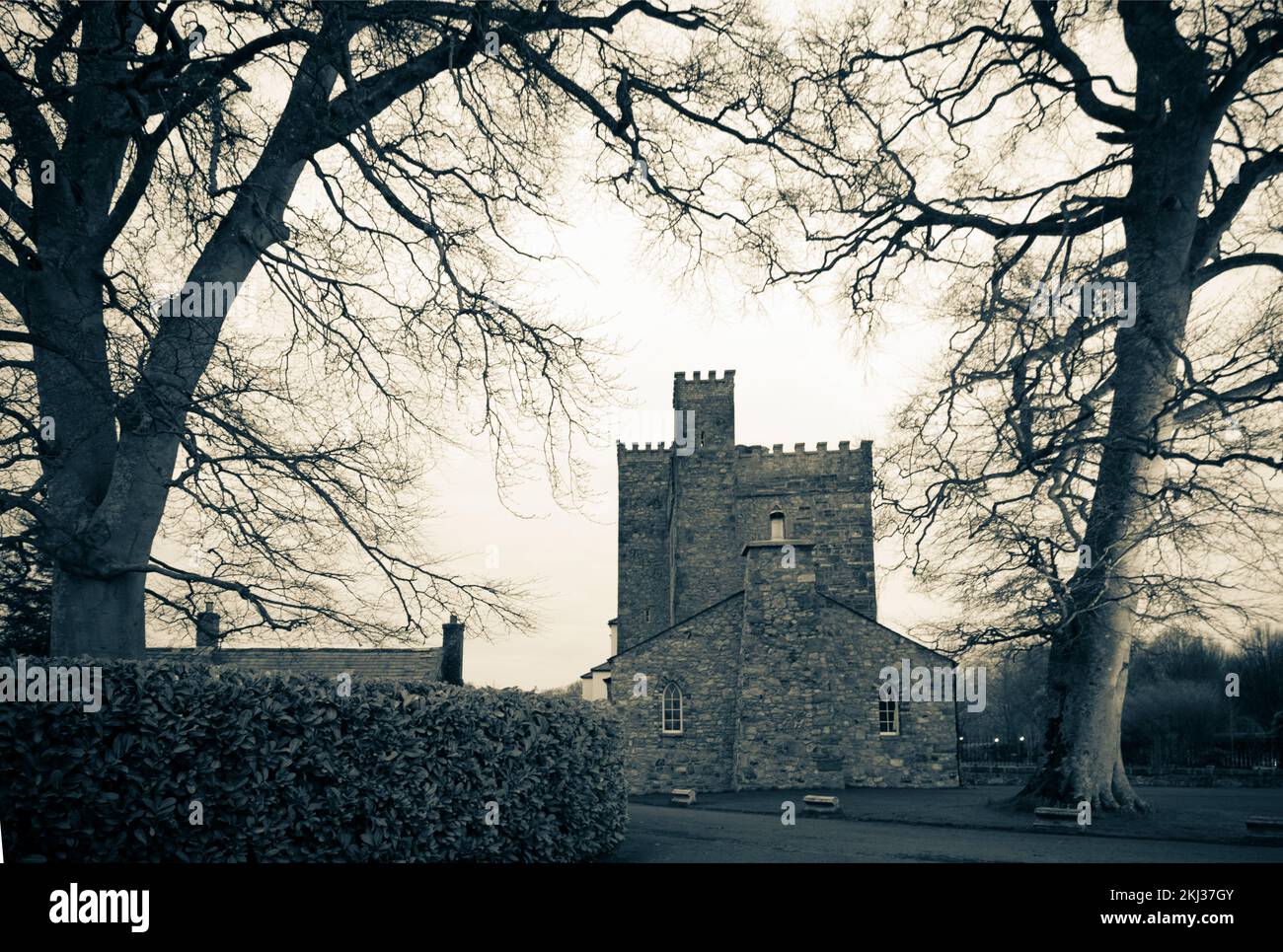 Ireland, County Kildare,Straffan, Barberstown Castle, exterior Stock ...