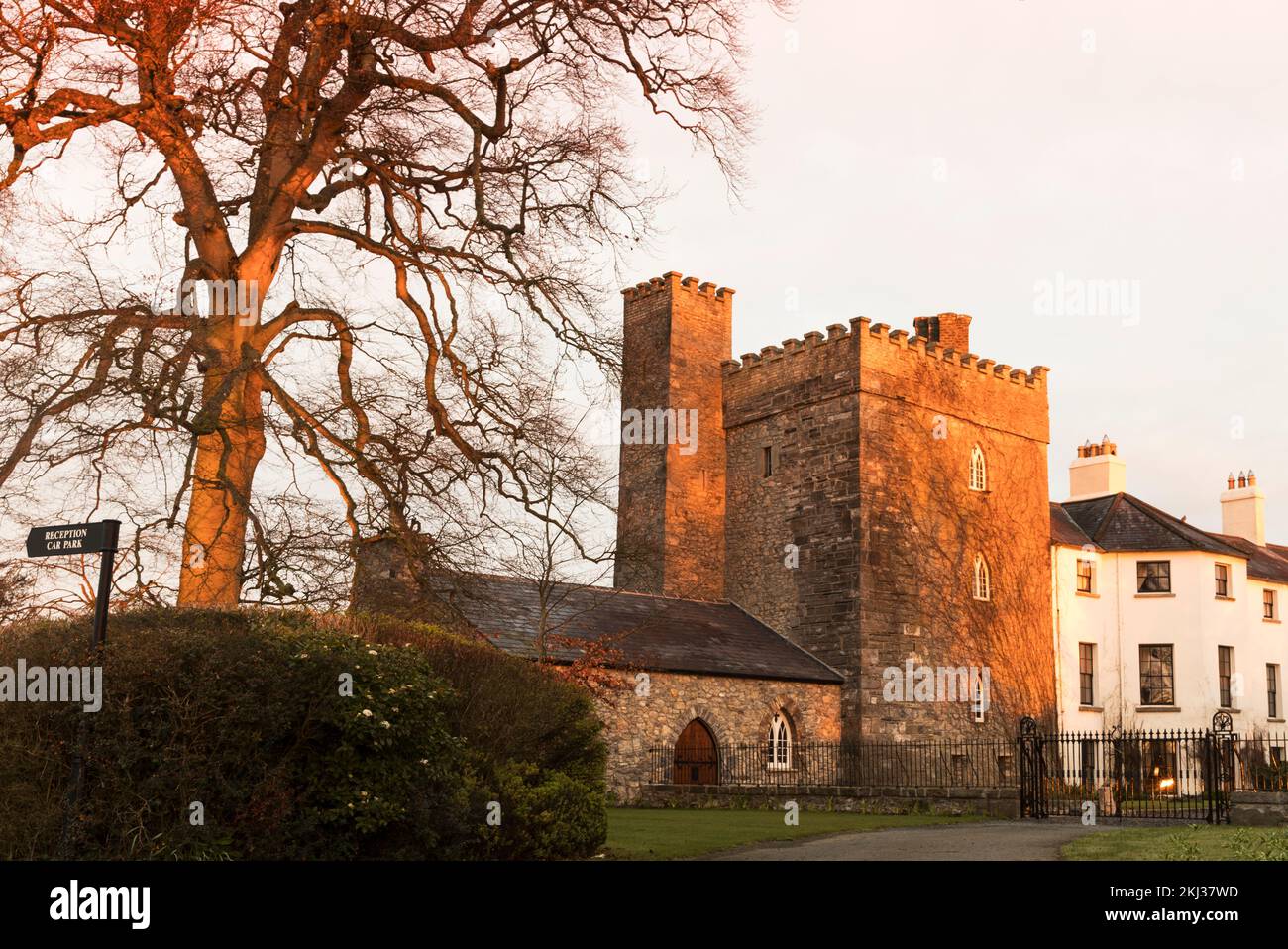 Ireland, County Kildare,Straffan, Barberstown Castle, exterior Stock ...