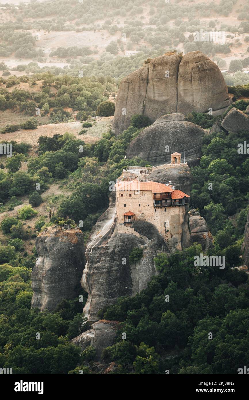 Meteora monasteries aerial view hi-res stock photography and images - Alamy