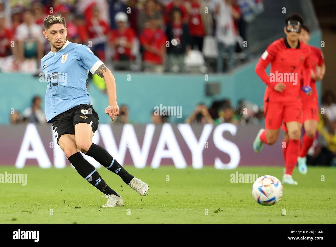 Federico Valverde of Uruguay during the FIFA World Cup 2022, Group H ...