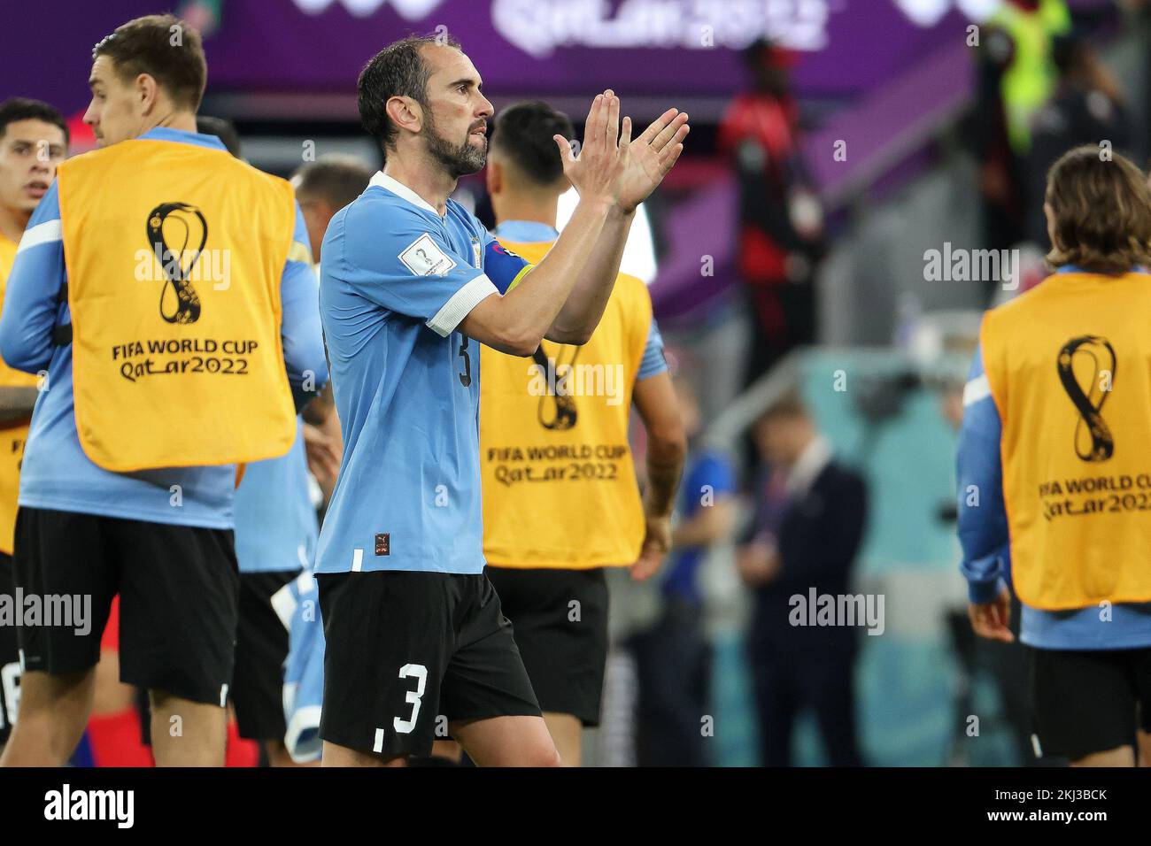 Diego Godin of Uruguay following the FIFA World Cup 2022, Group H ...