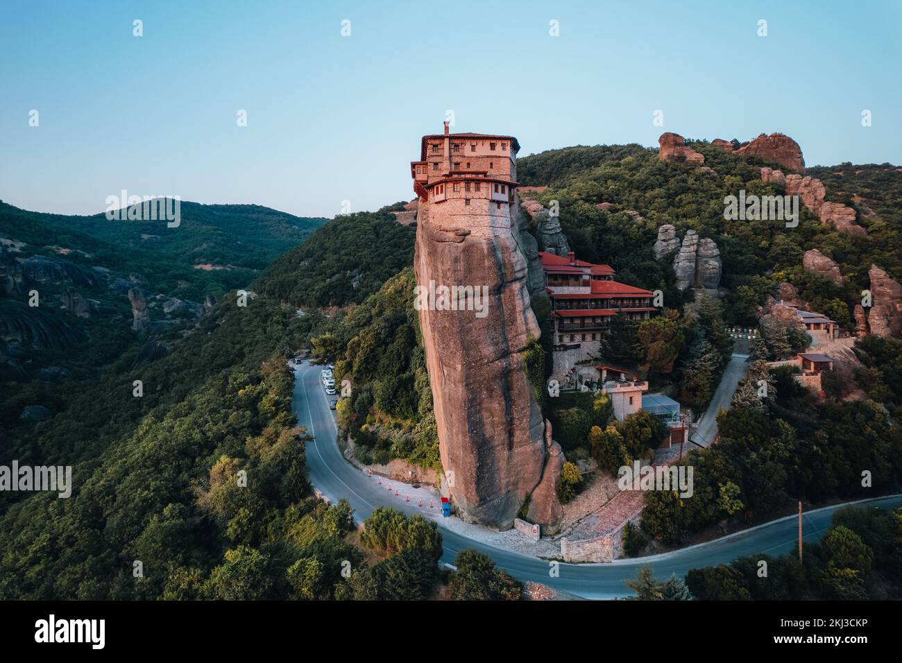 Meteora monasteries aerial view hi-res stock photography and images - Alamy