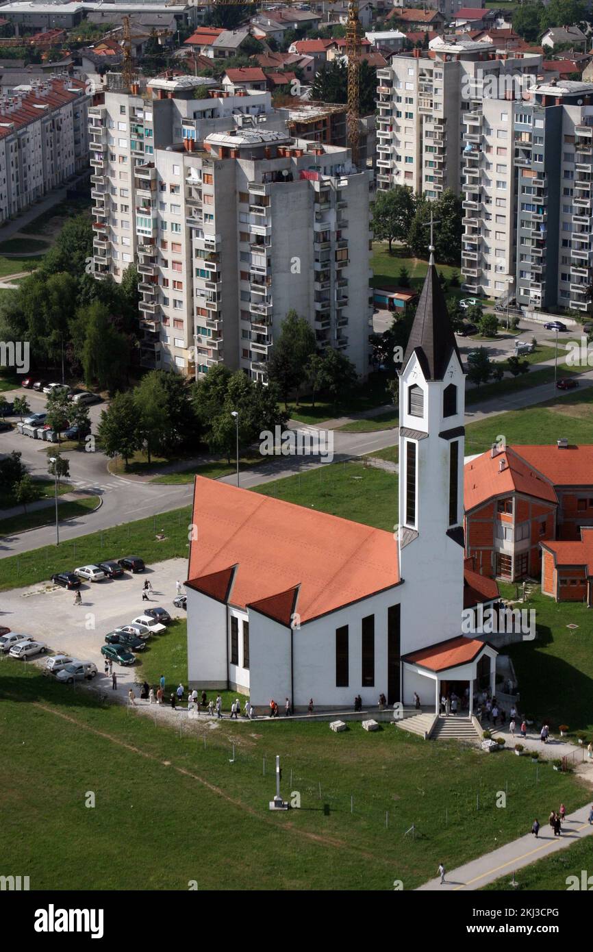 Parish Church of the Sacred Heart of Jesus in Karlovac, Croatia Stock ...