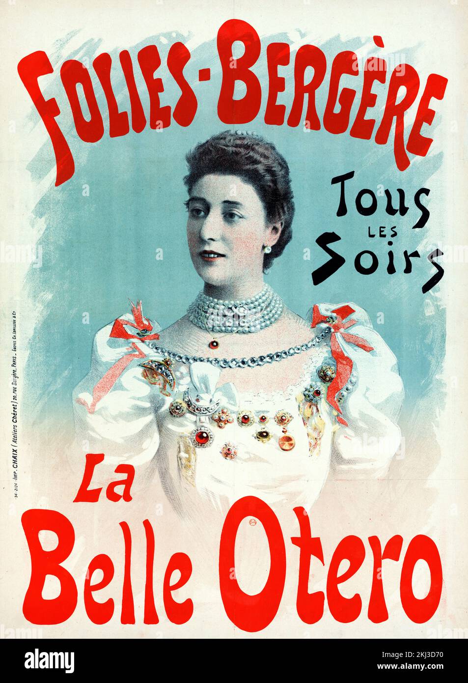 Vintage poster - Folies-Bergere poster La Belle Otero - Imprimerie ...