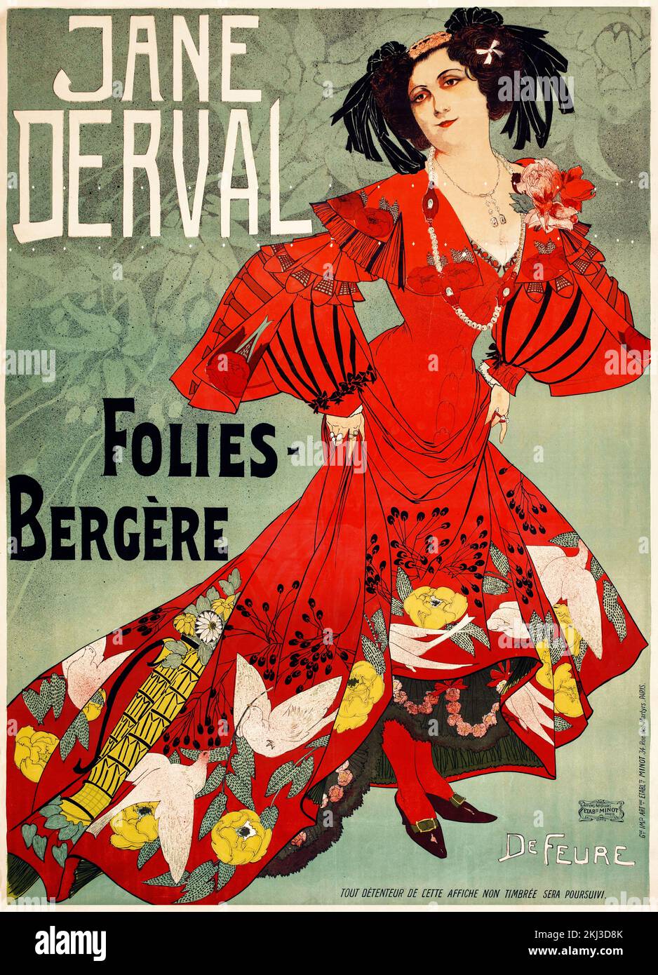 Vintage folies bergère poster hi-res stock photography and images - Alamy