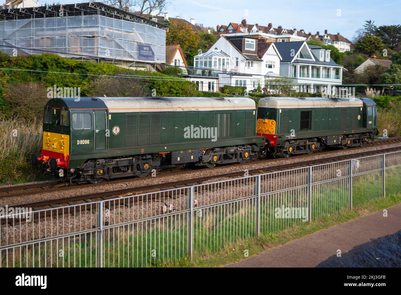 Two BR Class 20 diesel locomotives running on C2C railway on route ...