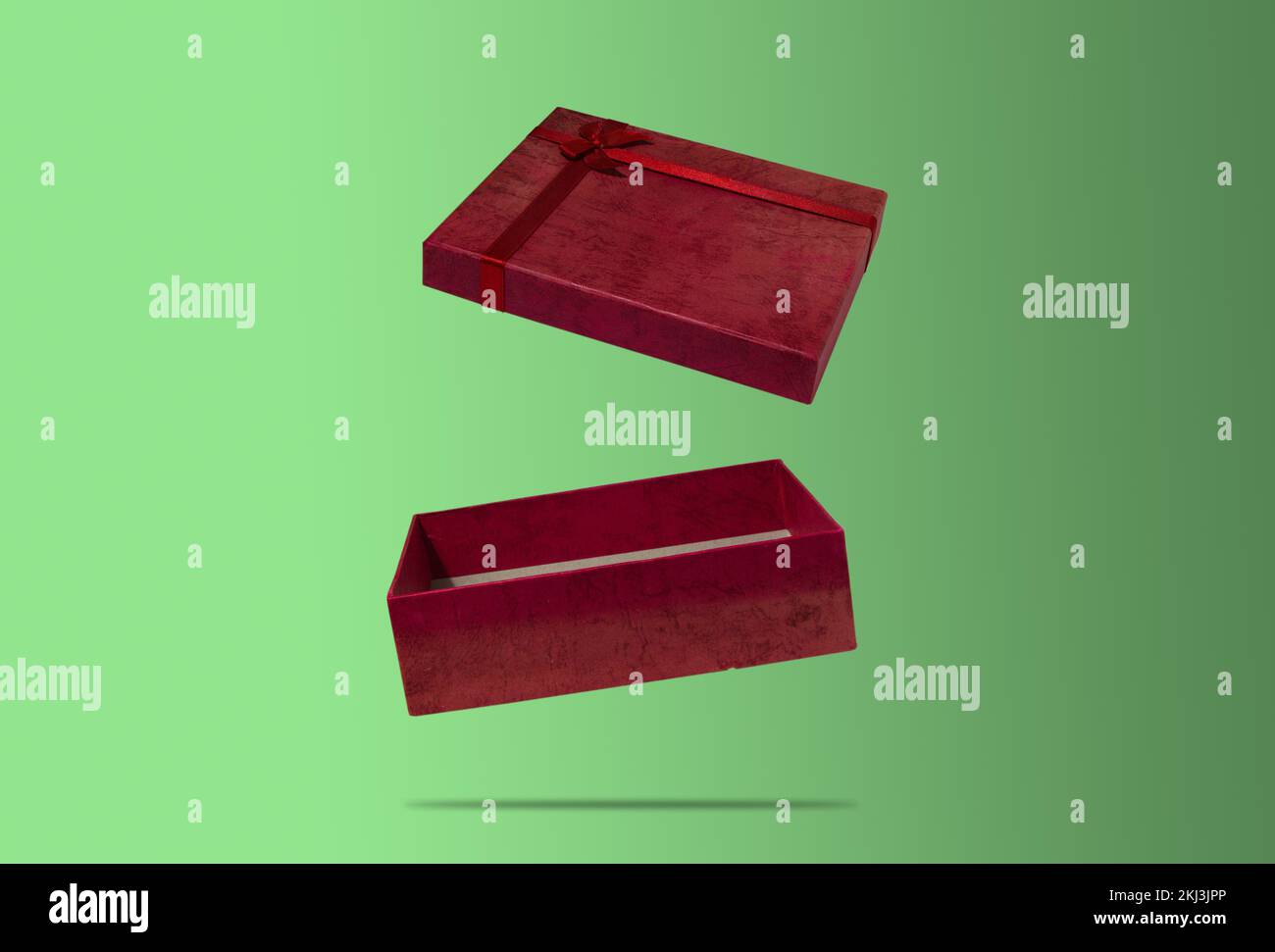 open gift box, creative holiday concept, minimal concept Stock Photo ...