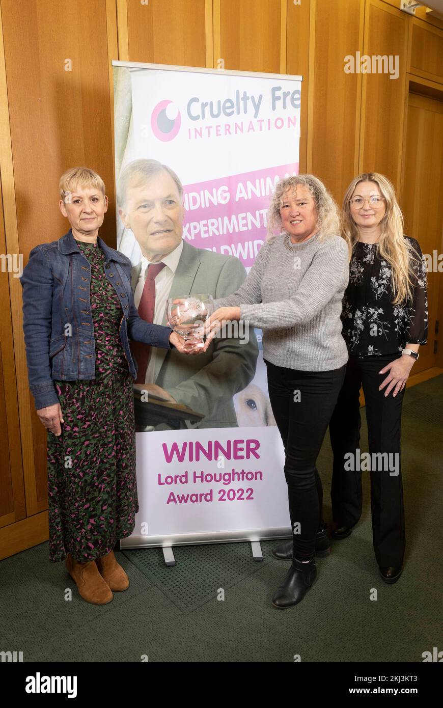 EDITORIAL USE ONLY Gill Lee (second right), the Westminster Office ...