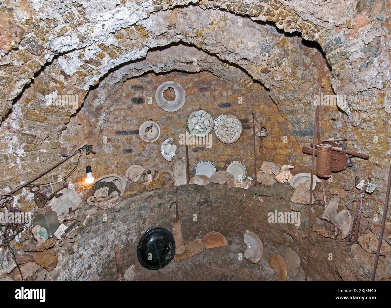Kiln for firing pottery in the ancient Baiano furnace (15th-16th ...