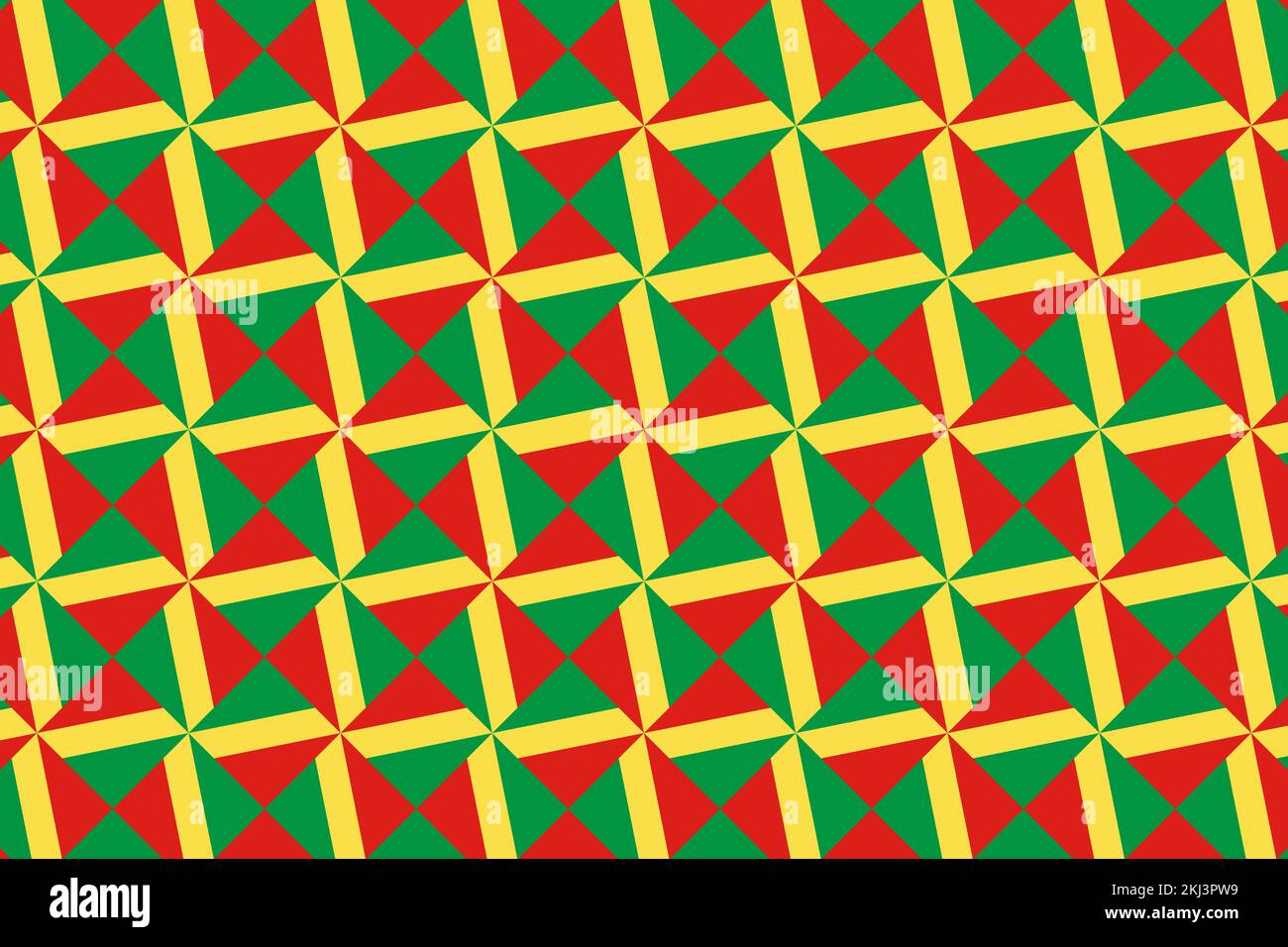Geometric pattern in the colors of the national flag of Republic of the ...