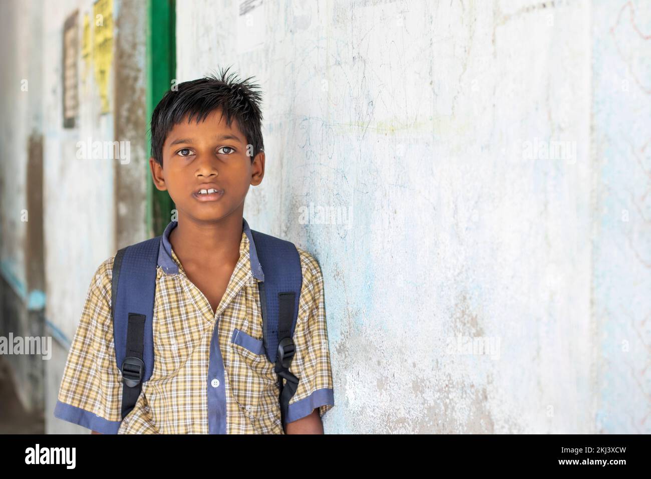 Rural boy standing at door hi-res stock photography and images - Alamy