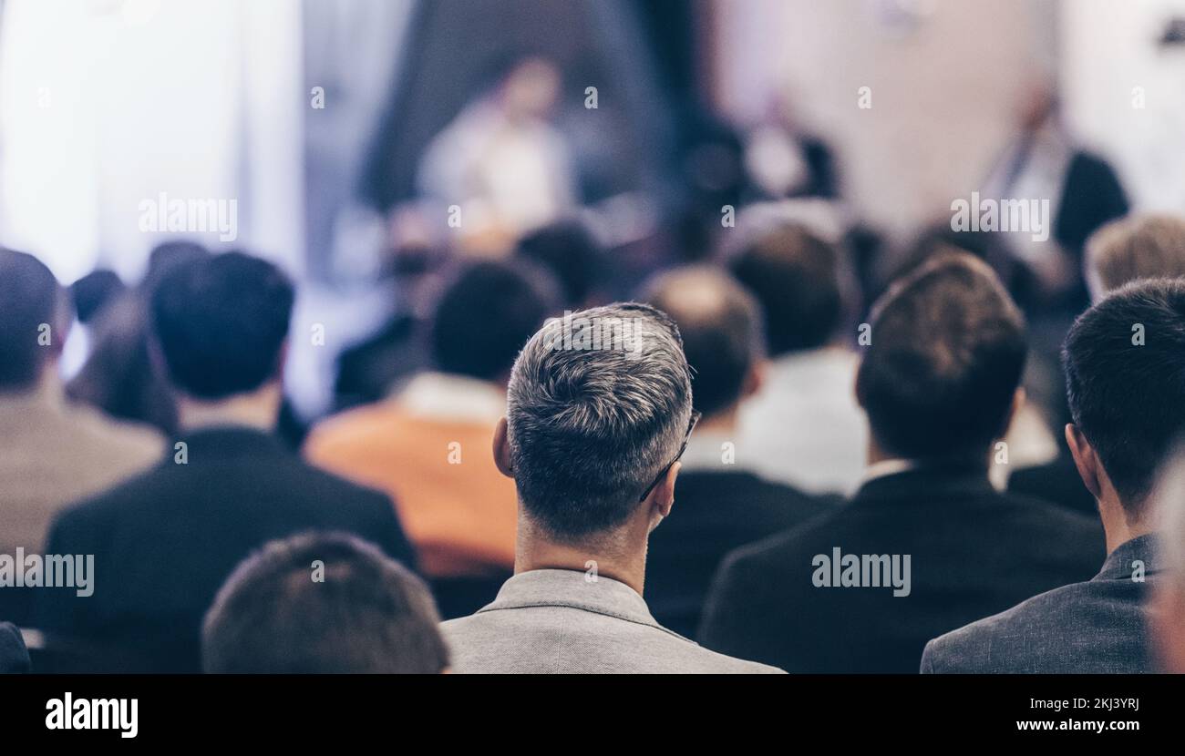 Round table discussion at business convention and Presentation ...