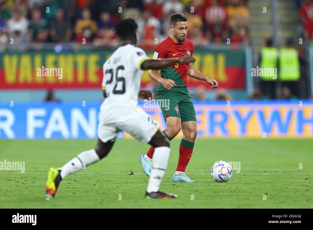 Raphael Guerreiro during the FIFA World Cup Qatar 2022 Group G match ...