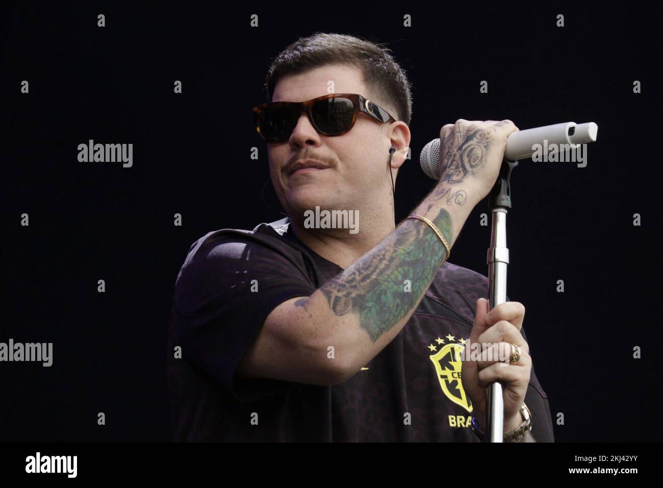 Rio De Janeiro, Brazil. 24th Nov, 2022. Cantor Ferrugem performed on ...