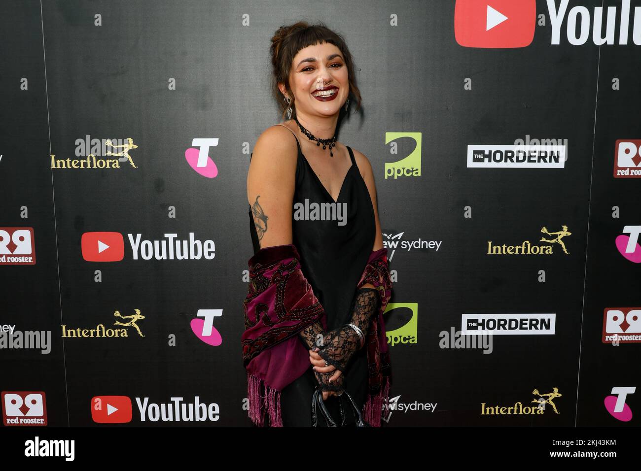 November 24, 2022: TIALI ELIZA walking the red carpet at the 36th Annual ARIA Awards at The ...