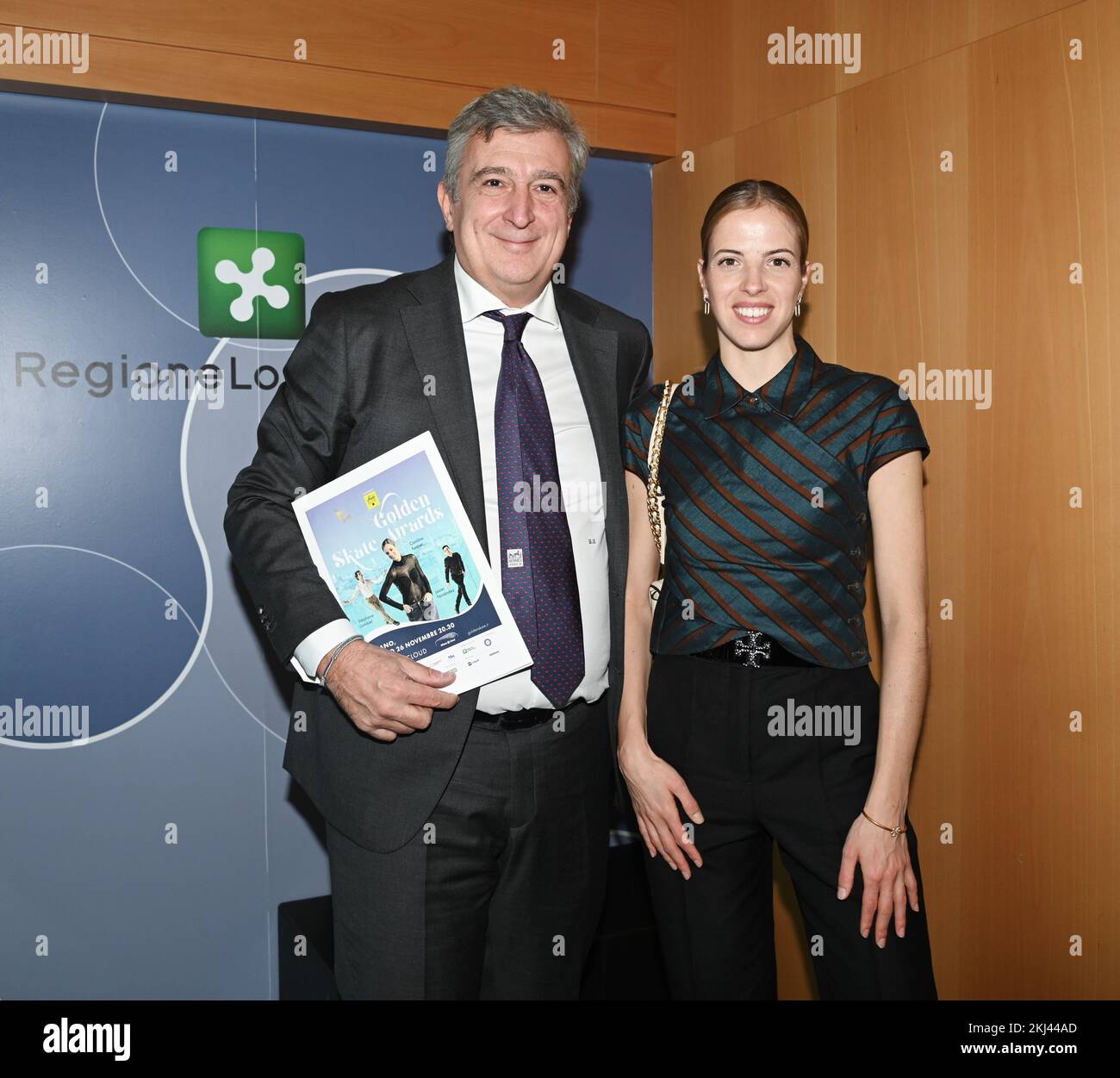 Milan, Italy. 24th Nov, 2022. Milan, Italy GOLDEN SKATE AWARDS event ...
