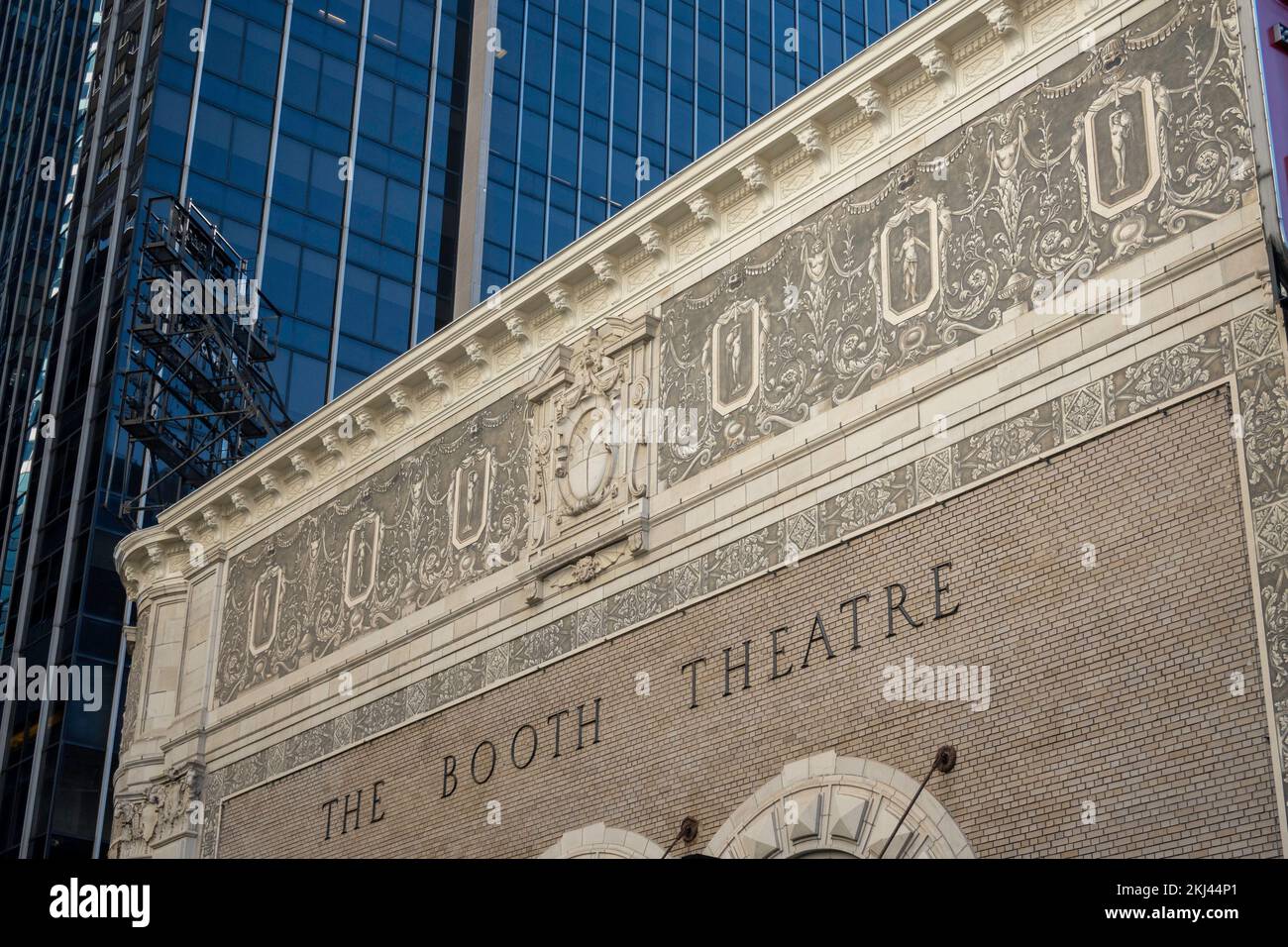 Architecture of The Booth Theatre on West 45th Street in New York City ...