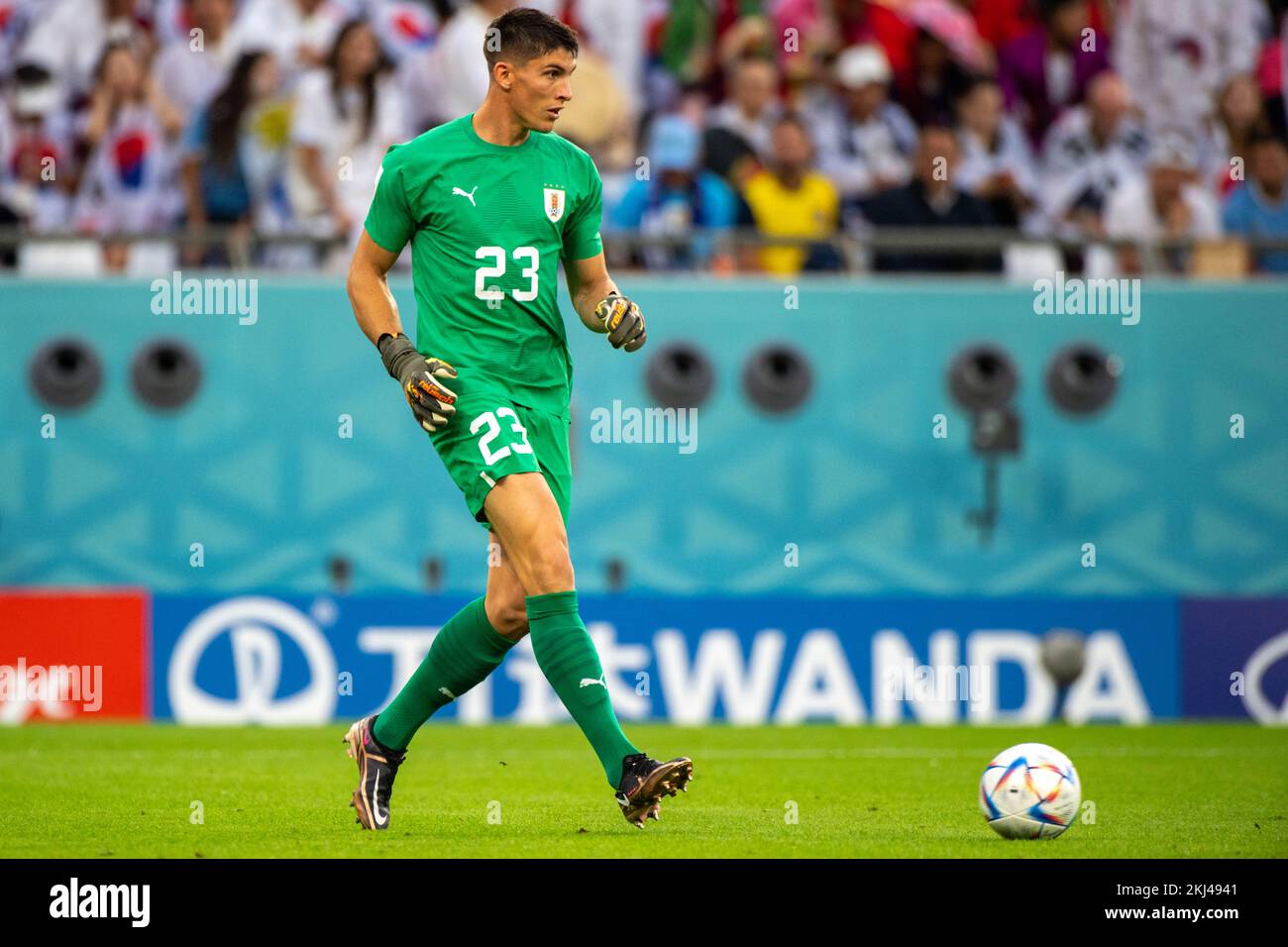 Sergio Rochet of Uruguay during the FIFA World Cup Qatar 2022 Group H ...