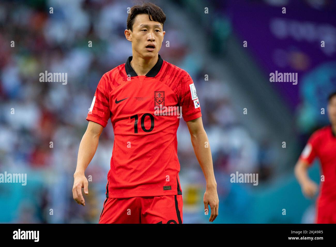 Jeasung Lee of Korea Republic during the FIFA World Cup Qatar 2022 ...