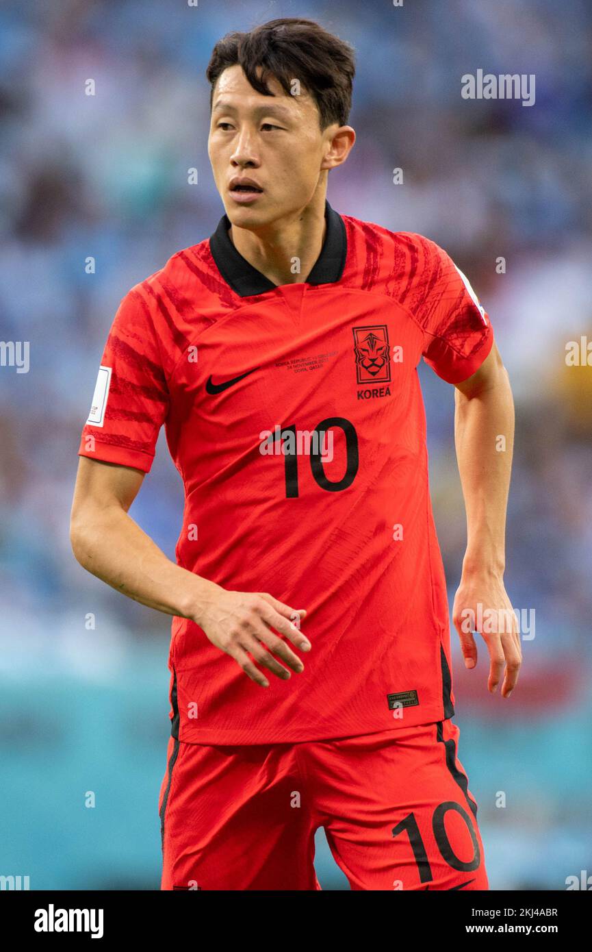 Jeasung Lee of Korea Republic during the FIFA World Cup Qatar 2022 ...