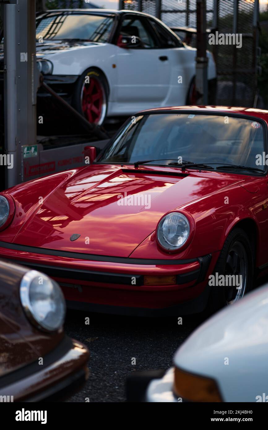 A Vintage Porsche car in Tokyo, Japan Stock Photo - Alamy