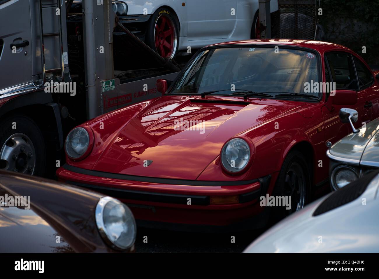 A Vintage Porsche car in Tokyo, Japan Stock Photo - Alamy