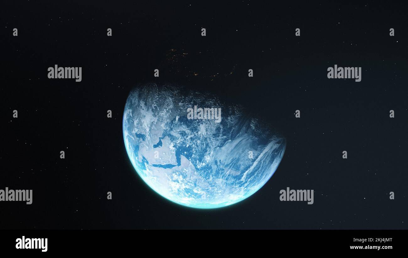 A 3d rendering of the Planet Earth isolated in space Stock Photo - Alamy