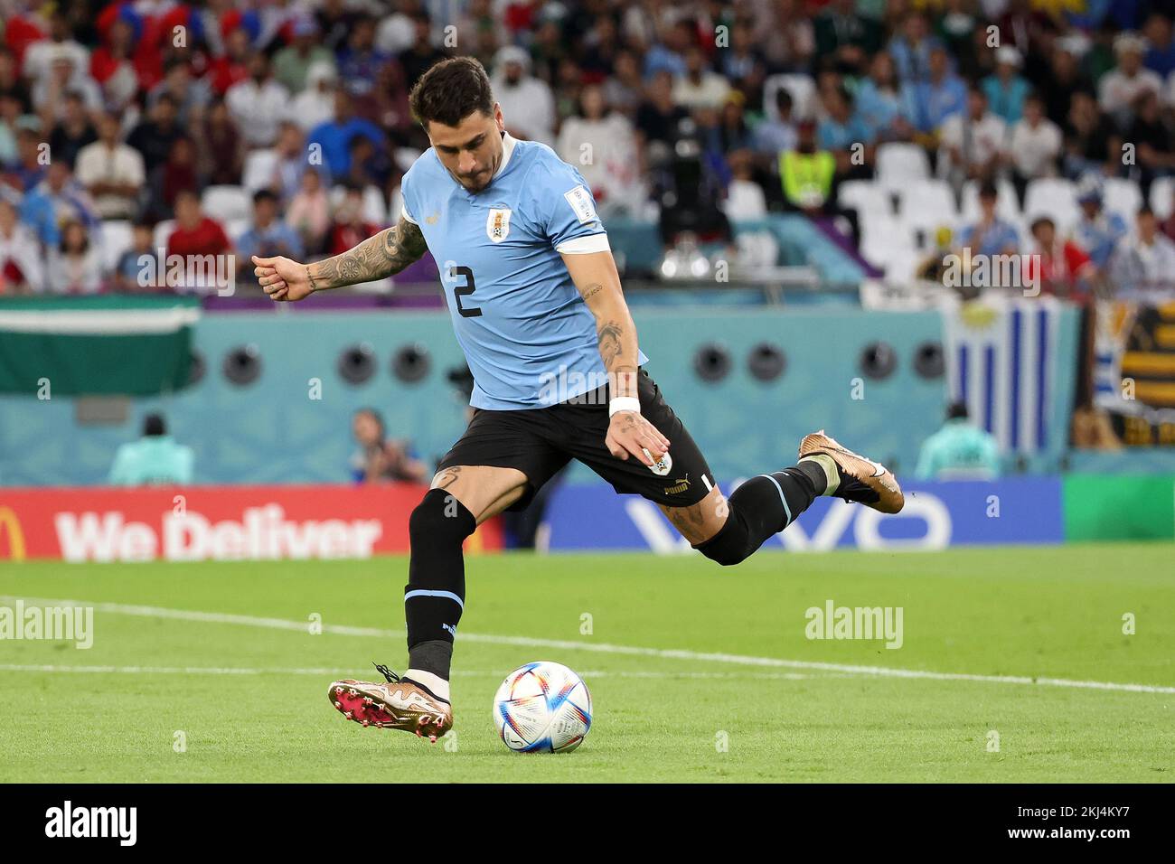 Jose Gimenez of Uruguay during the FIFA World Cup 2022, Group H ...