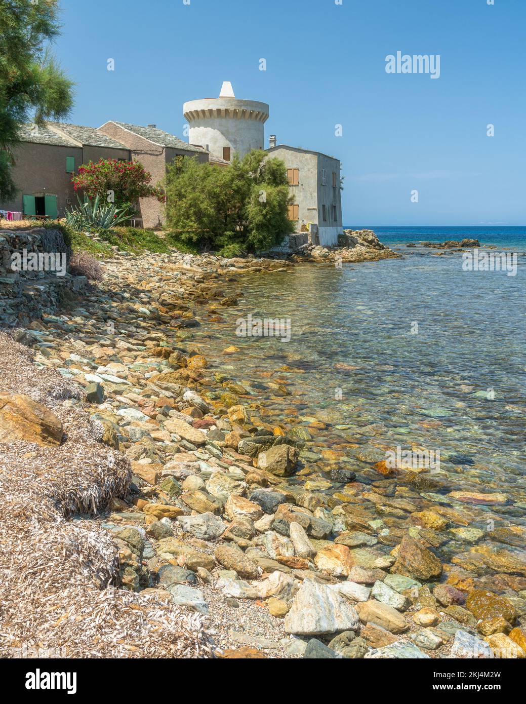 A beautiful view in the village of Tollare on a summer morning, near ...