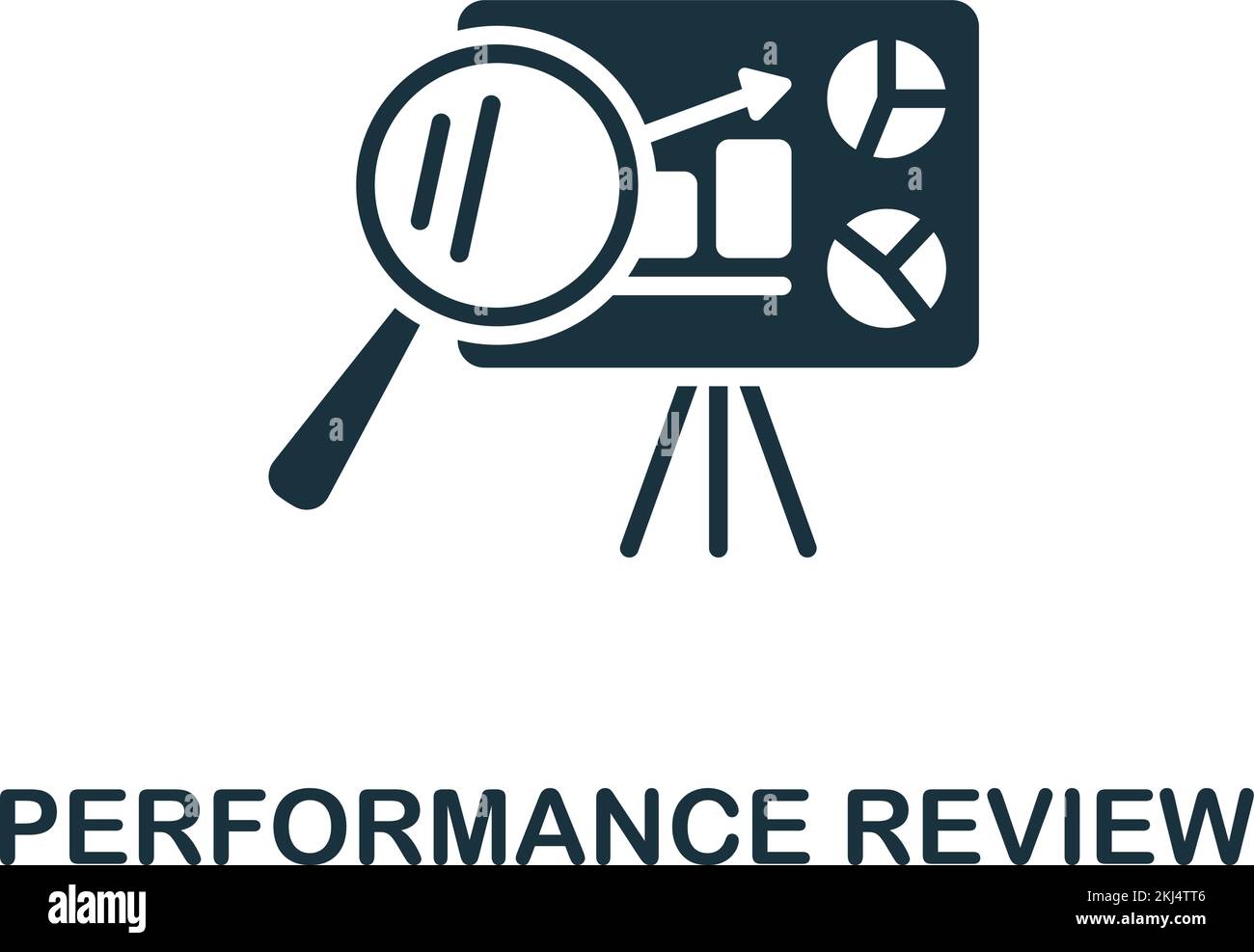 Performance Review icon. Monochrome simple Talent Development icon for ...