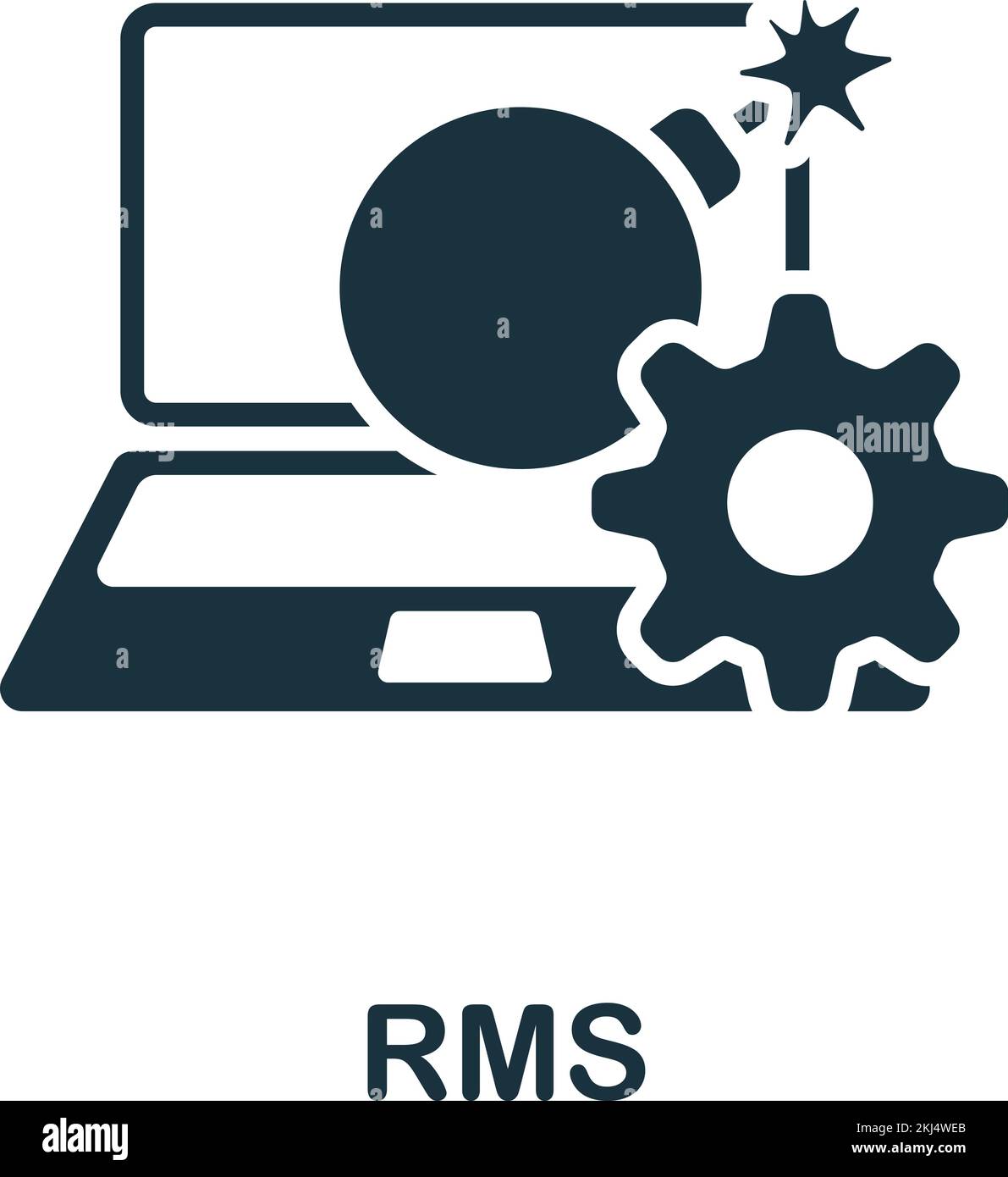 Rms icon. Monochrome simple Talent Development icon for templates, web ...