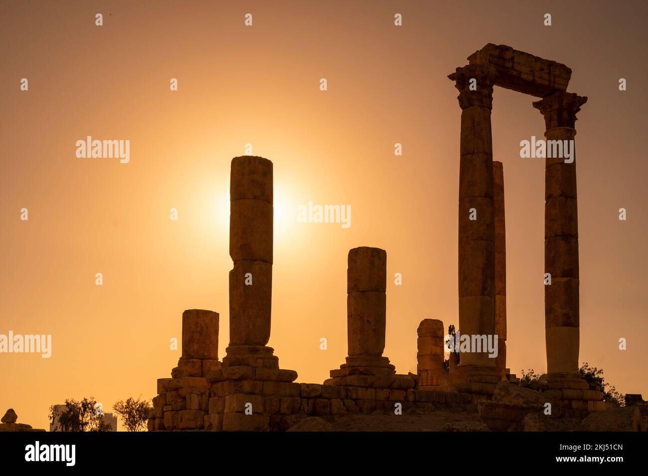 Temple of Hercules, Amman Citadel, Jordan Stock Photo - Alamy