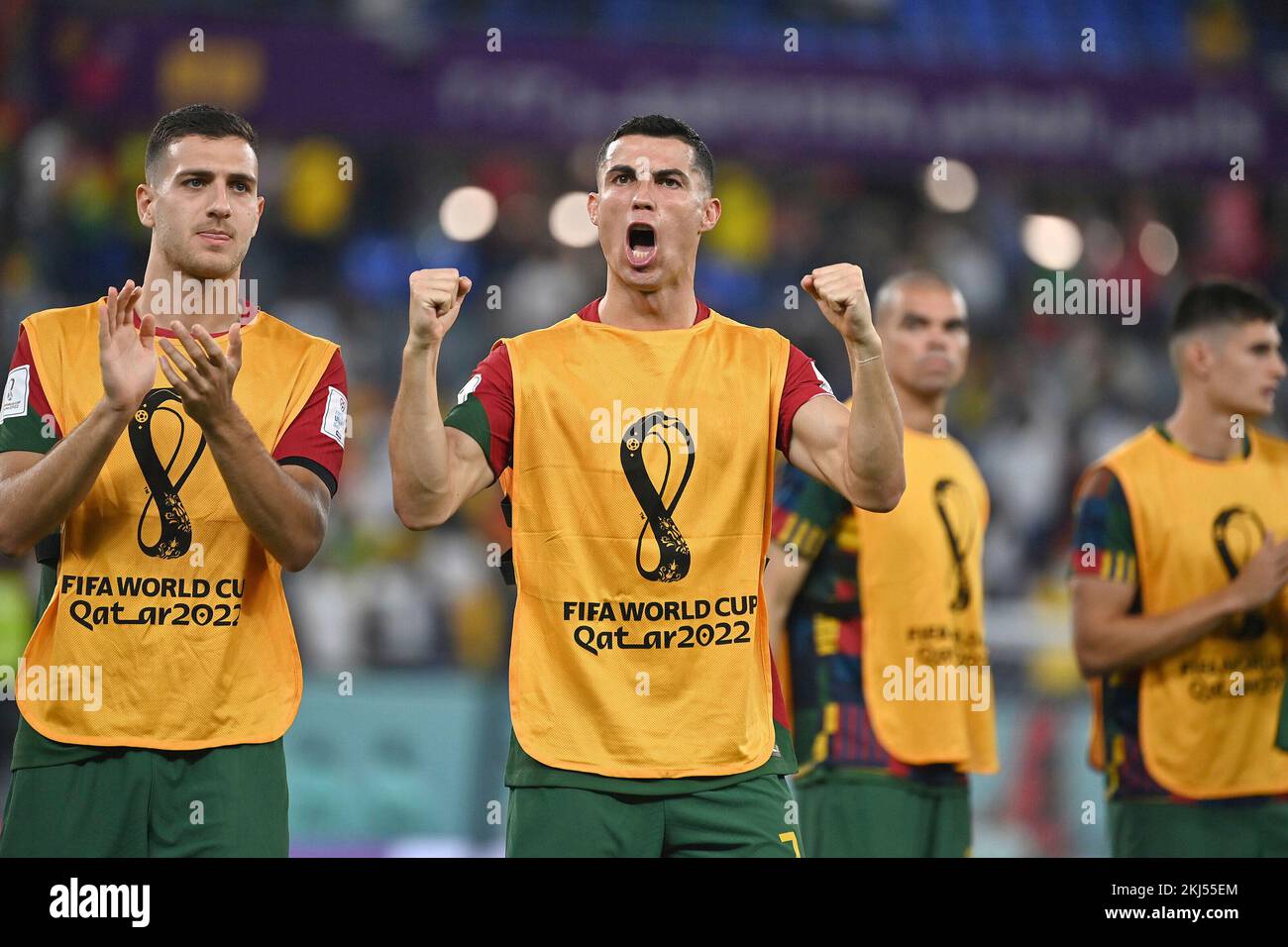 Doha, Katar. 24th Nov, 2022. final jubilation Cristiano RONALDO (POR ...