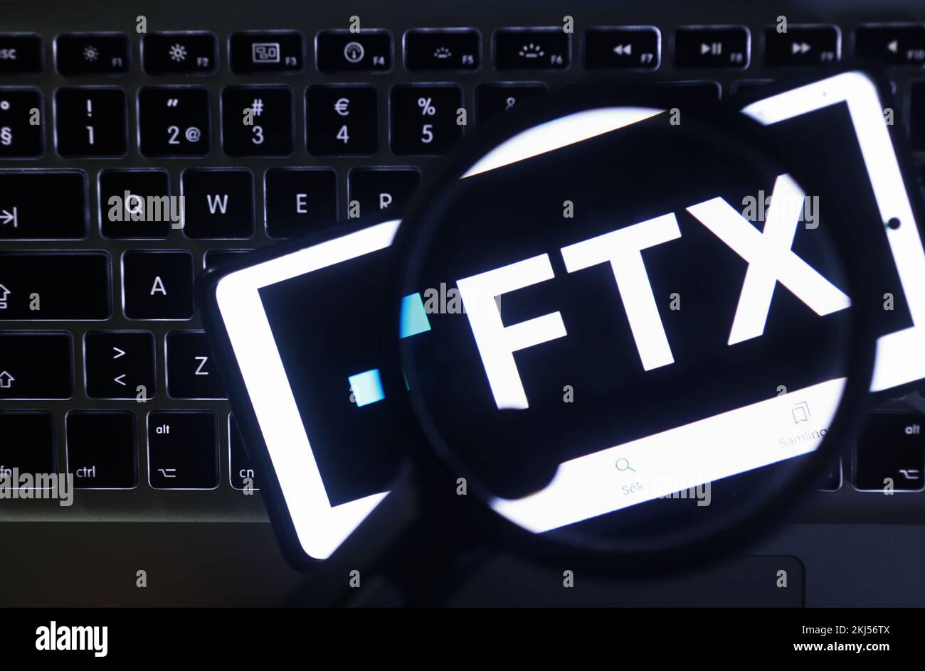 FTX logo. FTX is a Bahamas-based cryptocurrency exchange Stock Photo ...