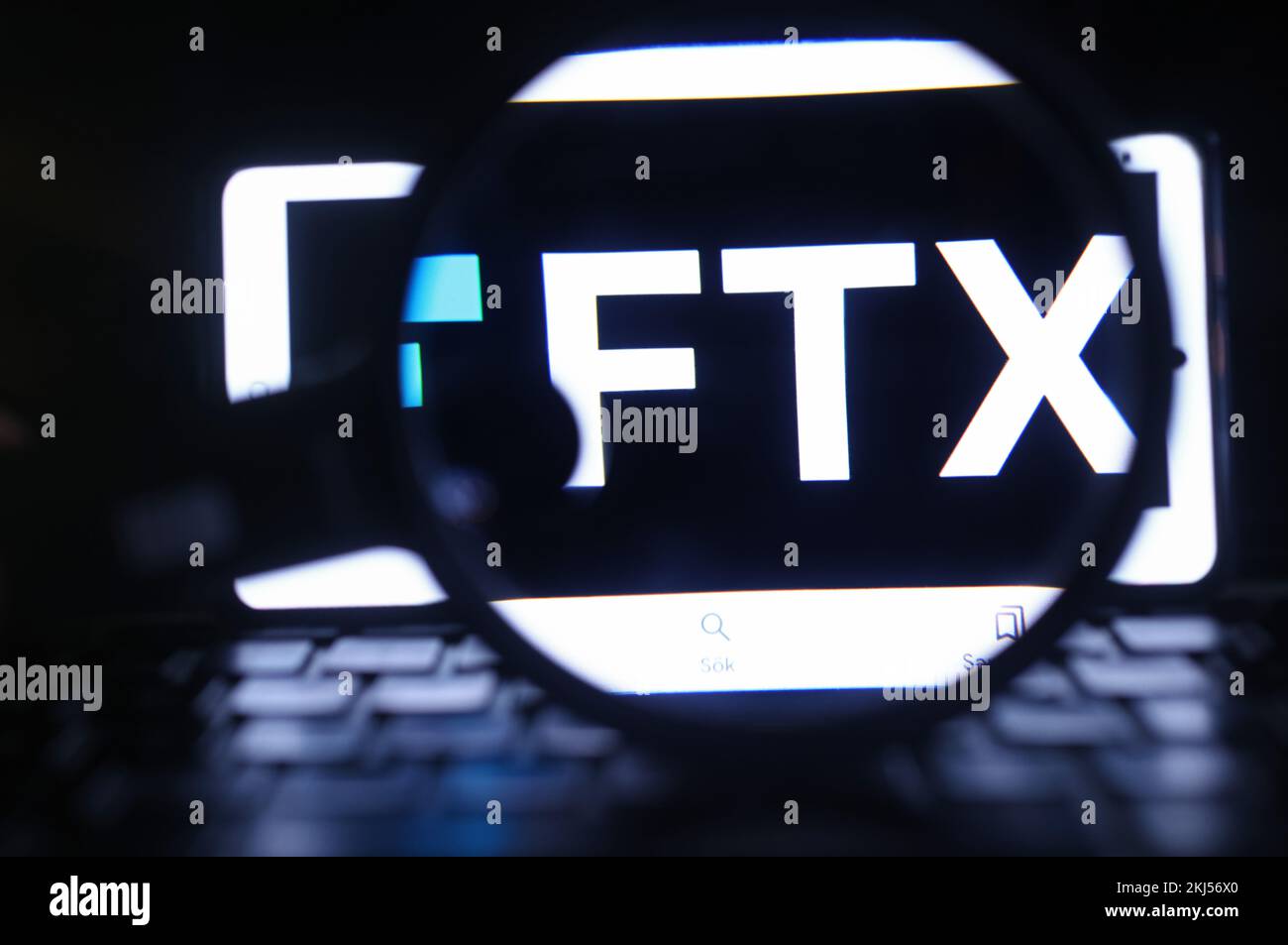 FTX logo. FTX is a Bahamas-based cryptocurrency exchange Stock Photo ...