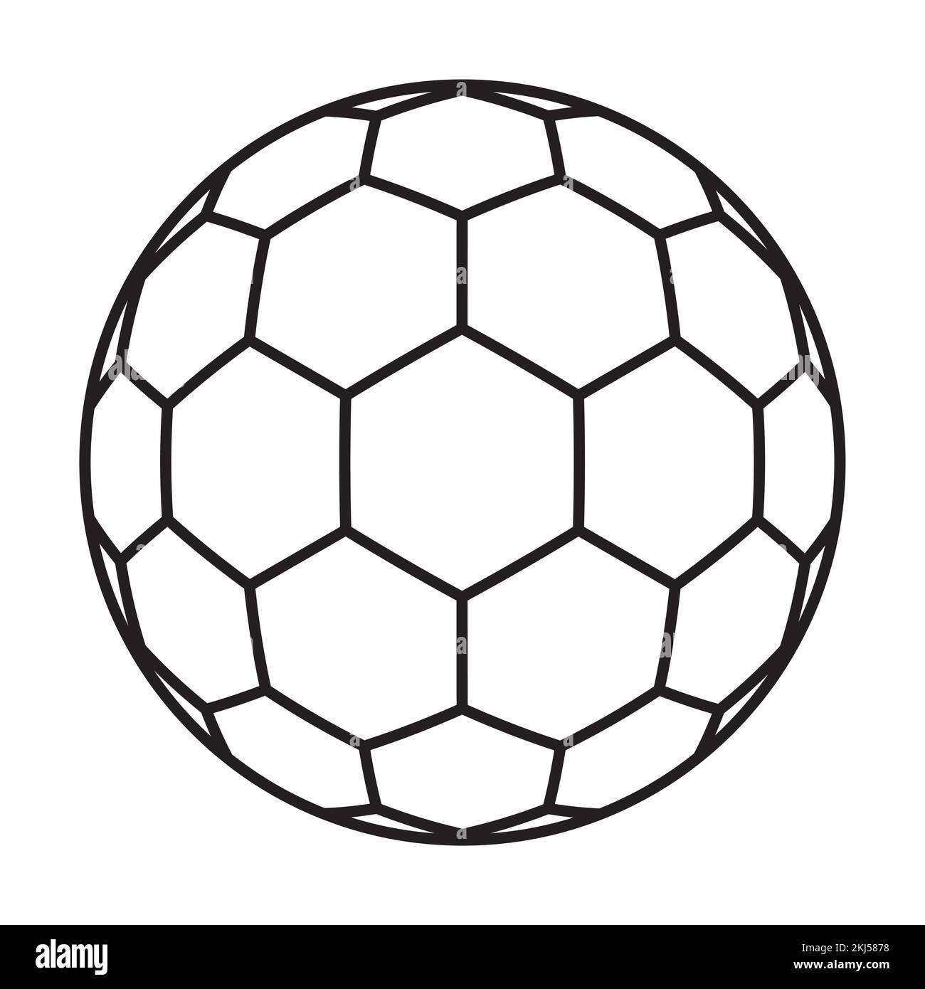 Illustration of abstract hexagonal sphere Stock Vector Image & Art - Alamy