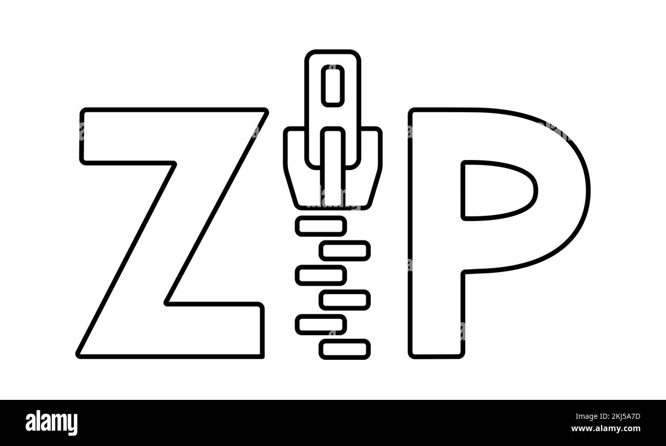 Illustration of an abstract zip archive design Stock Vector Image & Art ...