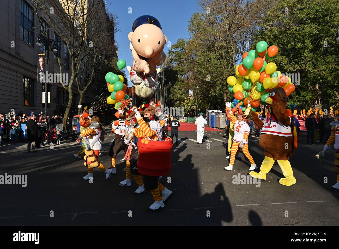 Diary of a Wimpy Kid balloon at the 96th Annual Macy's Thanksgiving Day ...