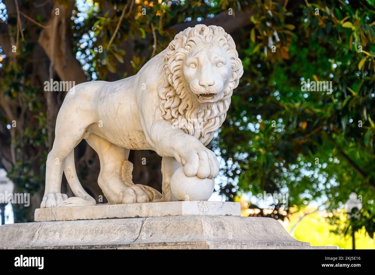 Alicante, Spain - September 12, 2022: Exquisitely carved natural stone ...