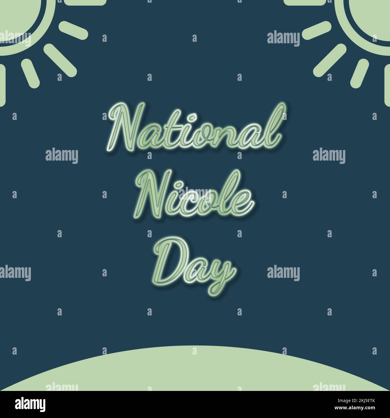 National Nicole Day background. Vector illustration design Stock Photo ...