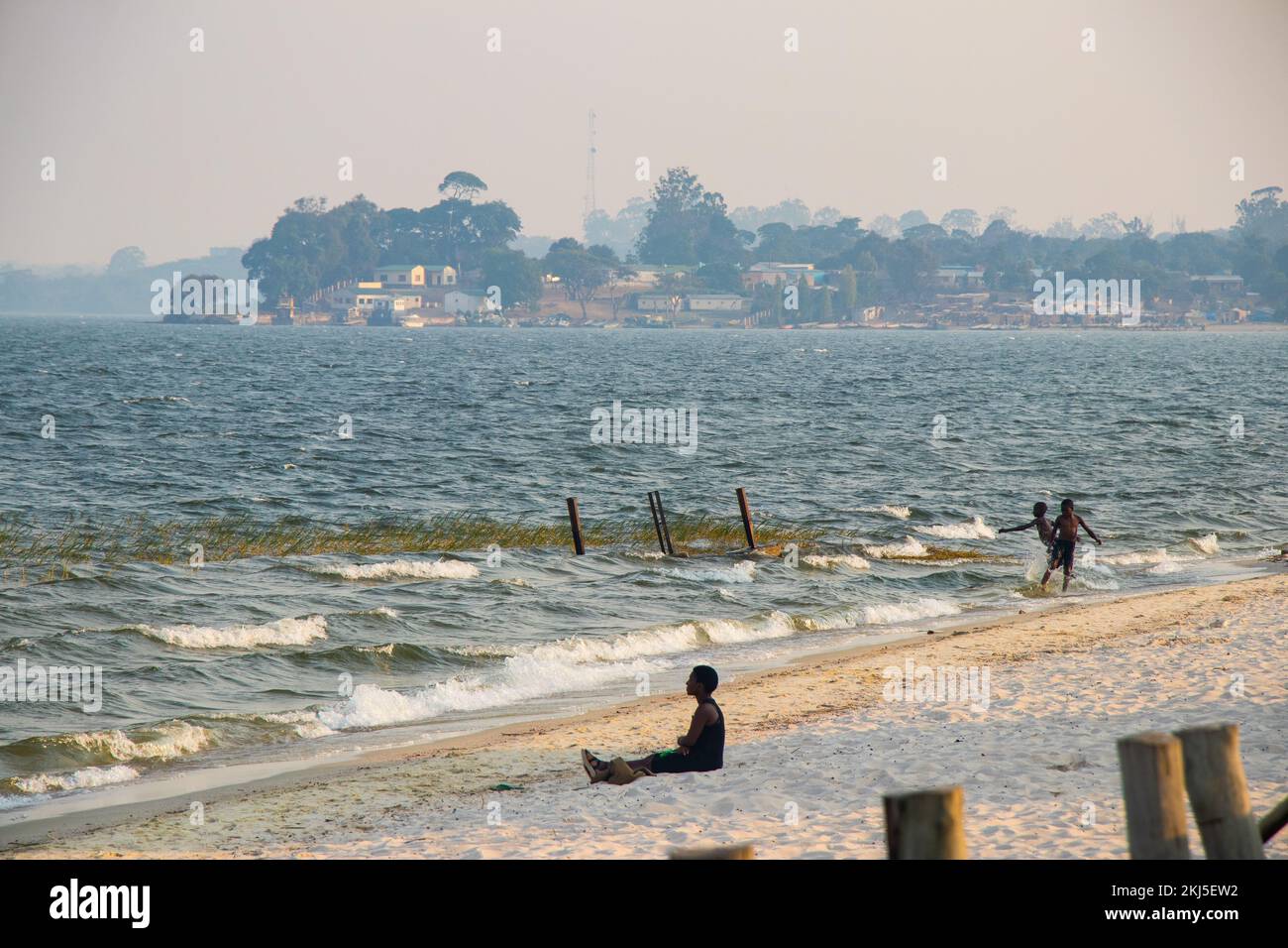 Samfya lake and samfya beach at Bagweulu Lake in luapula, zambia Stock ...