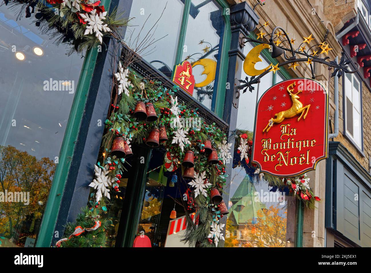 QUEBEC, CANADA, October 8, 2022 : La Boutique de Noël oudoors. It ...